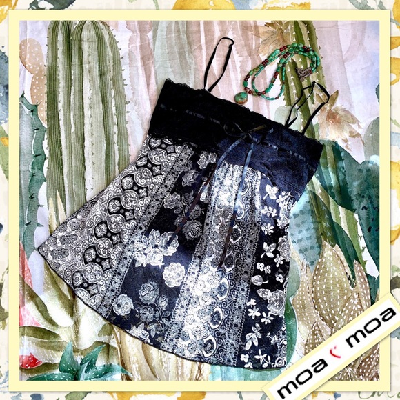 Moa Moa | Tops | Vintage Moa Moa Floral Lace Ribboned Camisole Top In ...